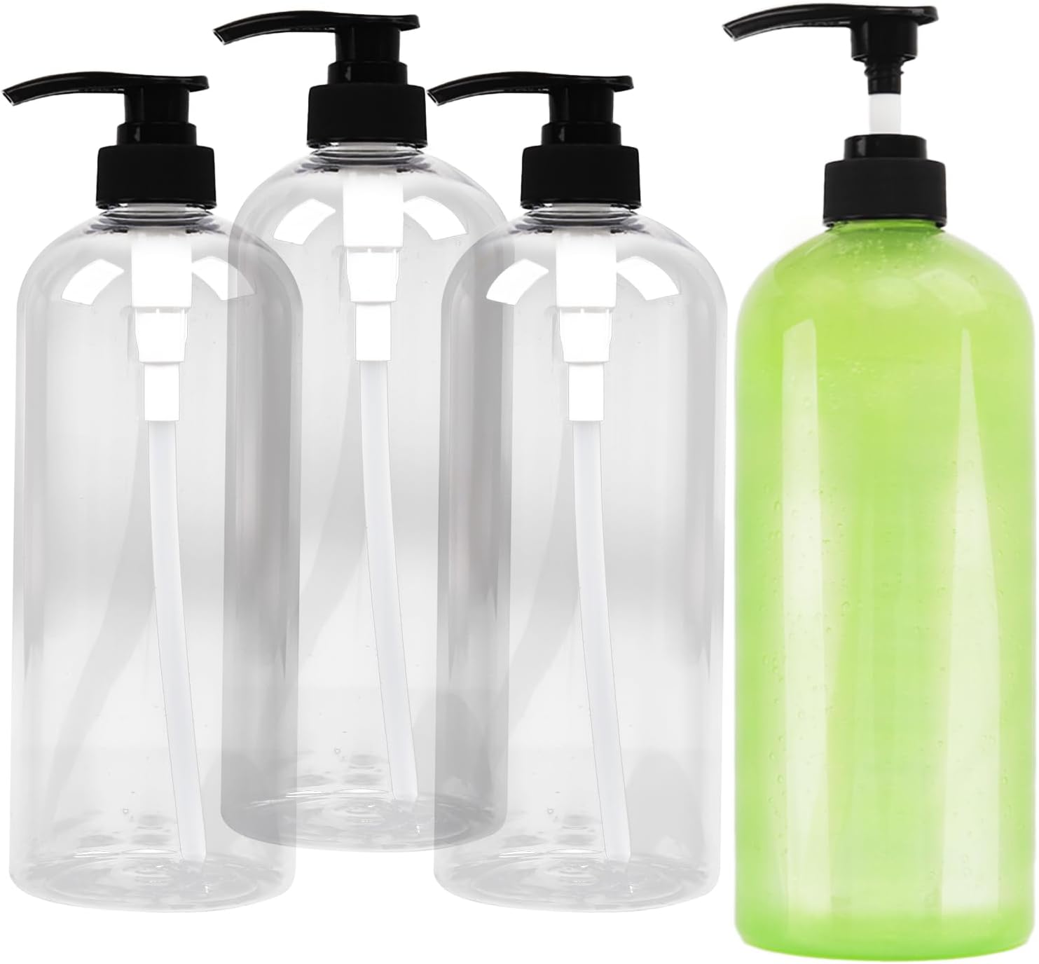 Amazon.com: 6 Pcs Black Shampoo Conditioner Pump Dispenser, Leak Proof ...