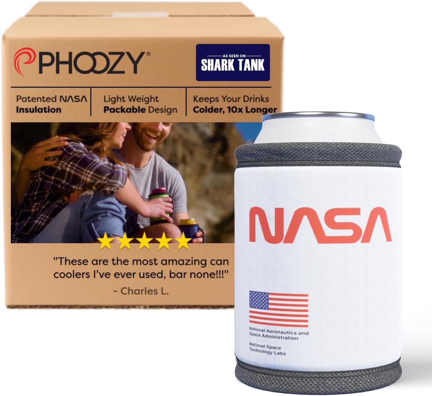 Amazon.com: PHOOZY Insulated Can Cooler for 12oz Cans - Patented NASA ...