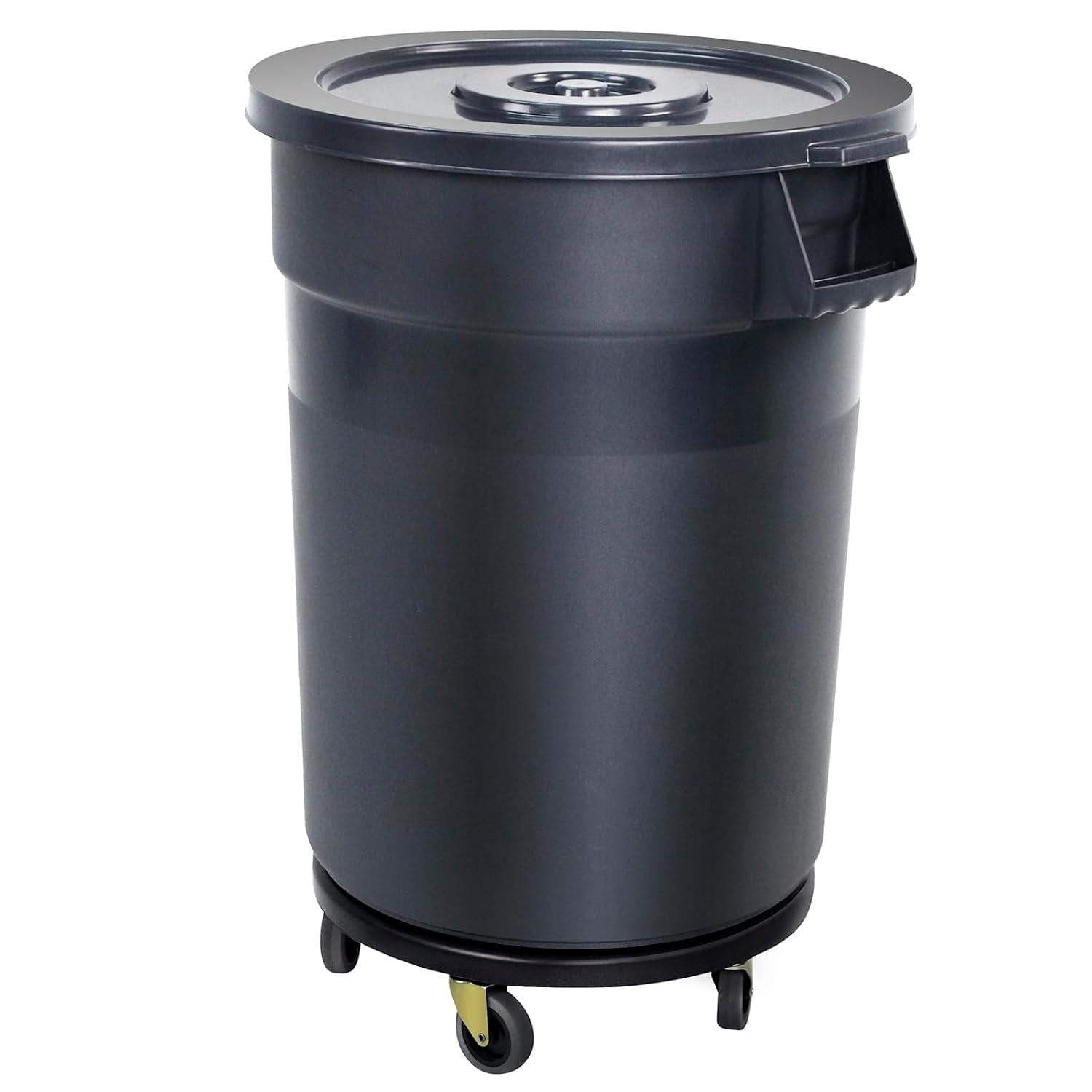 Amazon.com: Heavy-Duty 32 Gallon Round Outdoor Trash Can with Removable ...