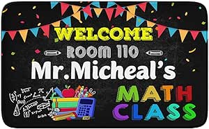 Amazon.com: CHILLGEN Mathematics Education Rug - School Math Formulas ...