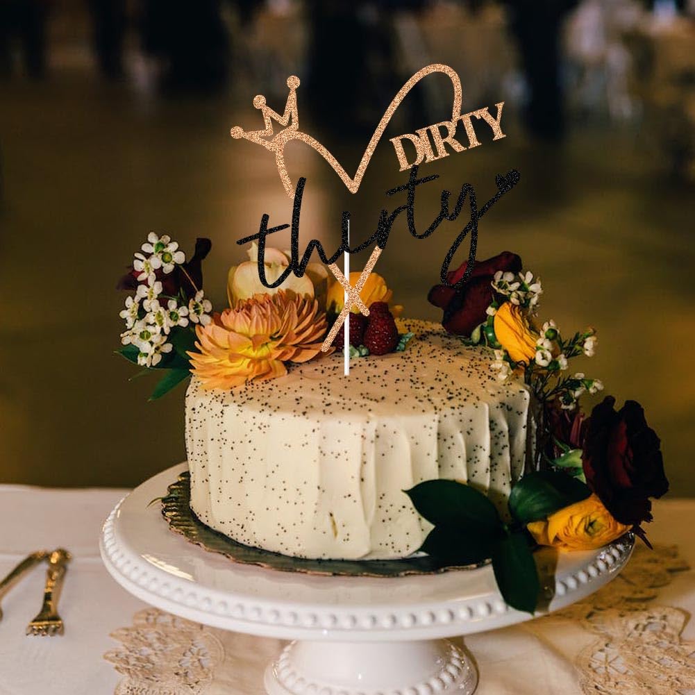 Dirty Wedding Cake Toppers Amazon.com: Talk Thirty To Me Cake Topper,