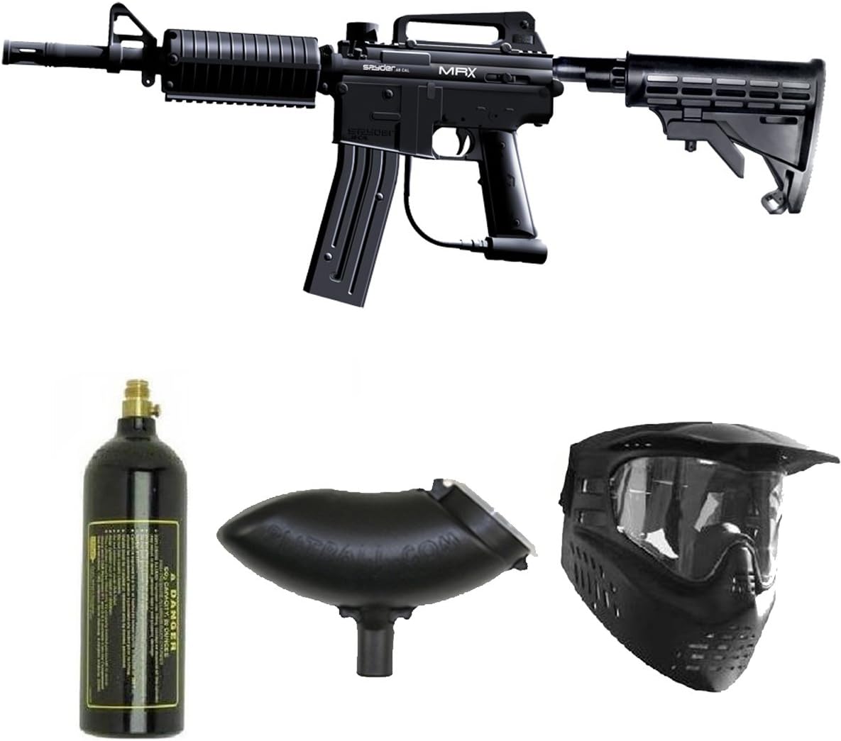 Amazon.com : Spyder MRX Magazine Fed Paintball Marker Gun 3Skull ...