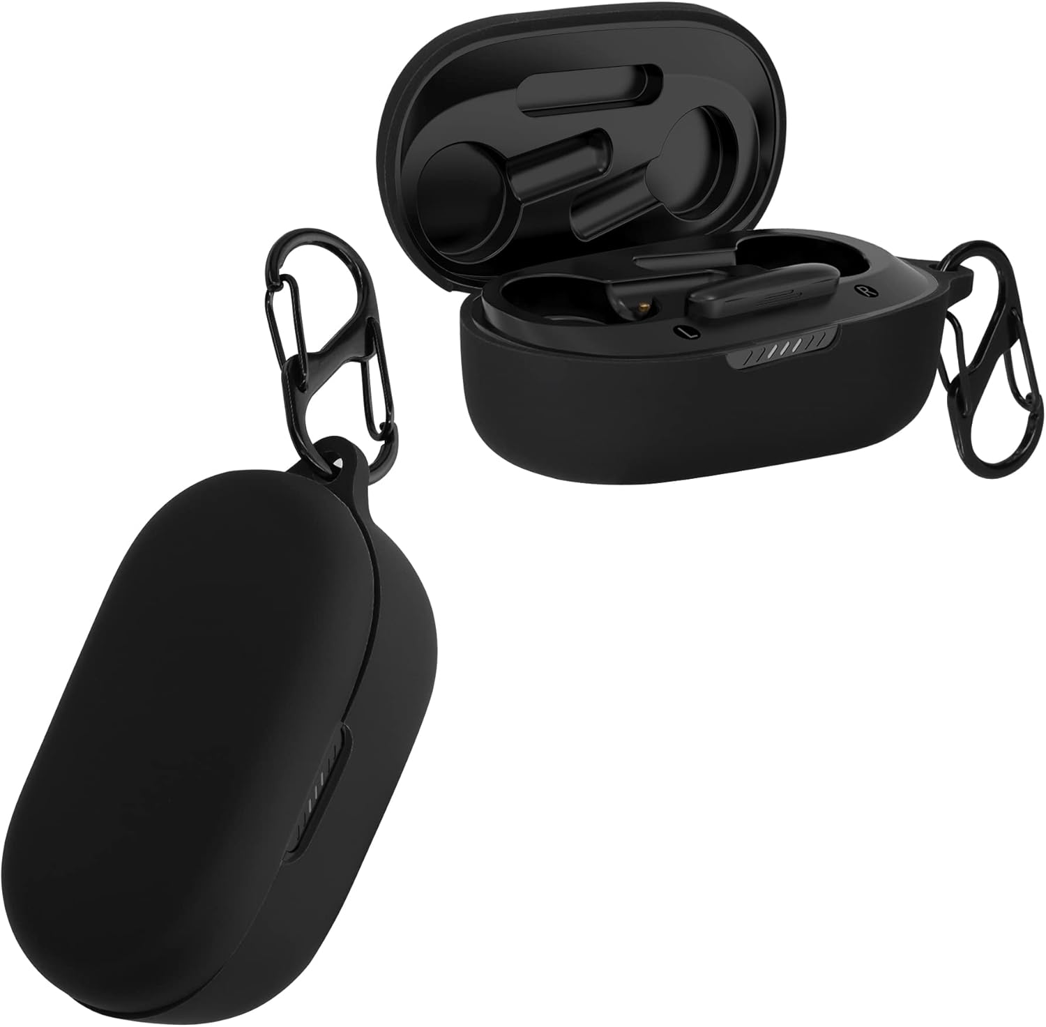 Amazon.com: kwmobile Silicone Cover Compatible with JBL Quantum TWS ...