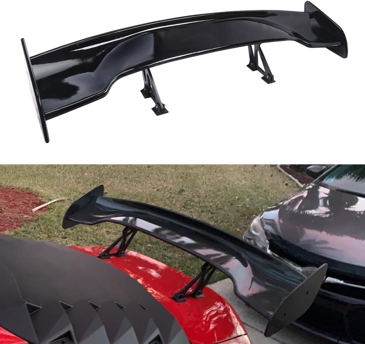Amazon.com: SIPIDEAUT 57" GT Style Universal Rear Trunk Spoiler Wing ...