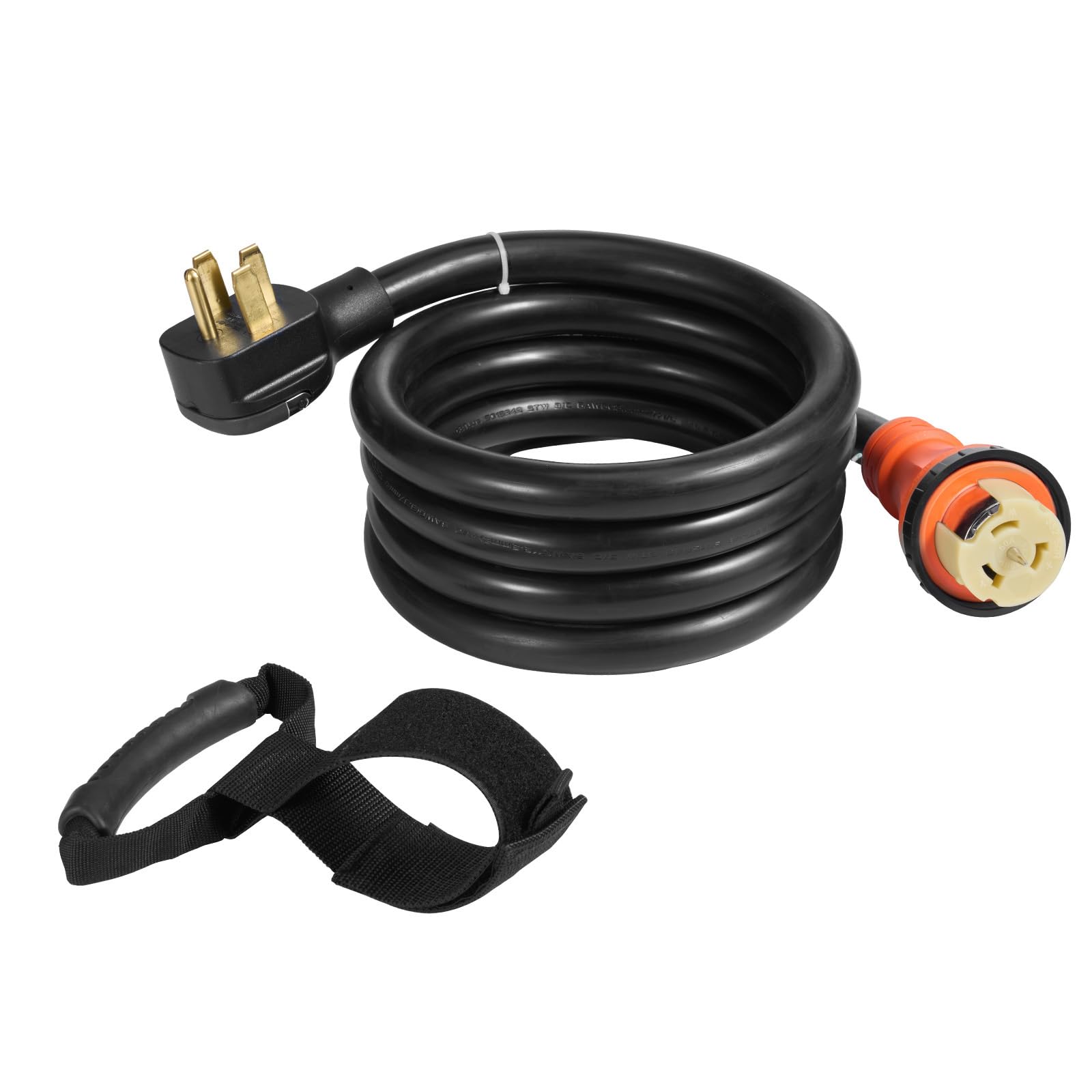 VEVOR Generator Cord, 30' Generator Power Cord with Plug in & Out Pin ...