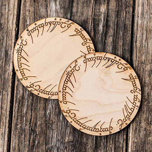 Amazon.com: Coasters - The One Coaster Set of 2 Raw Wood : Home & Kitchen