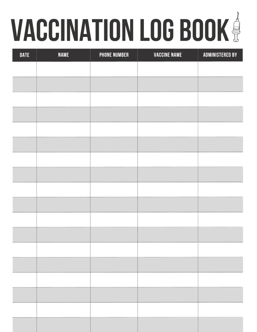 Vaccination Log Book: Cute Record book Gift for Any Nurse, Physician or ...