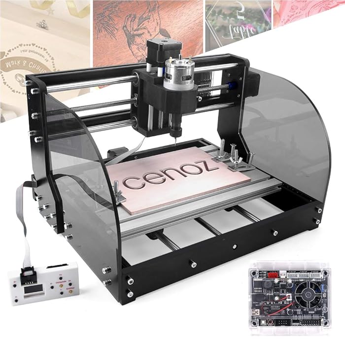Buy Upgrade CNC 3018 Pro-M Machine DIY CNC Machine with Protected Board ...