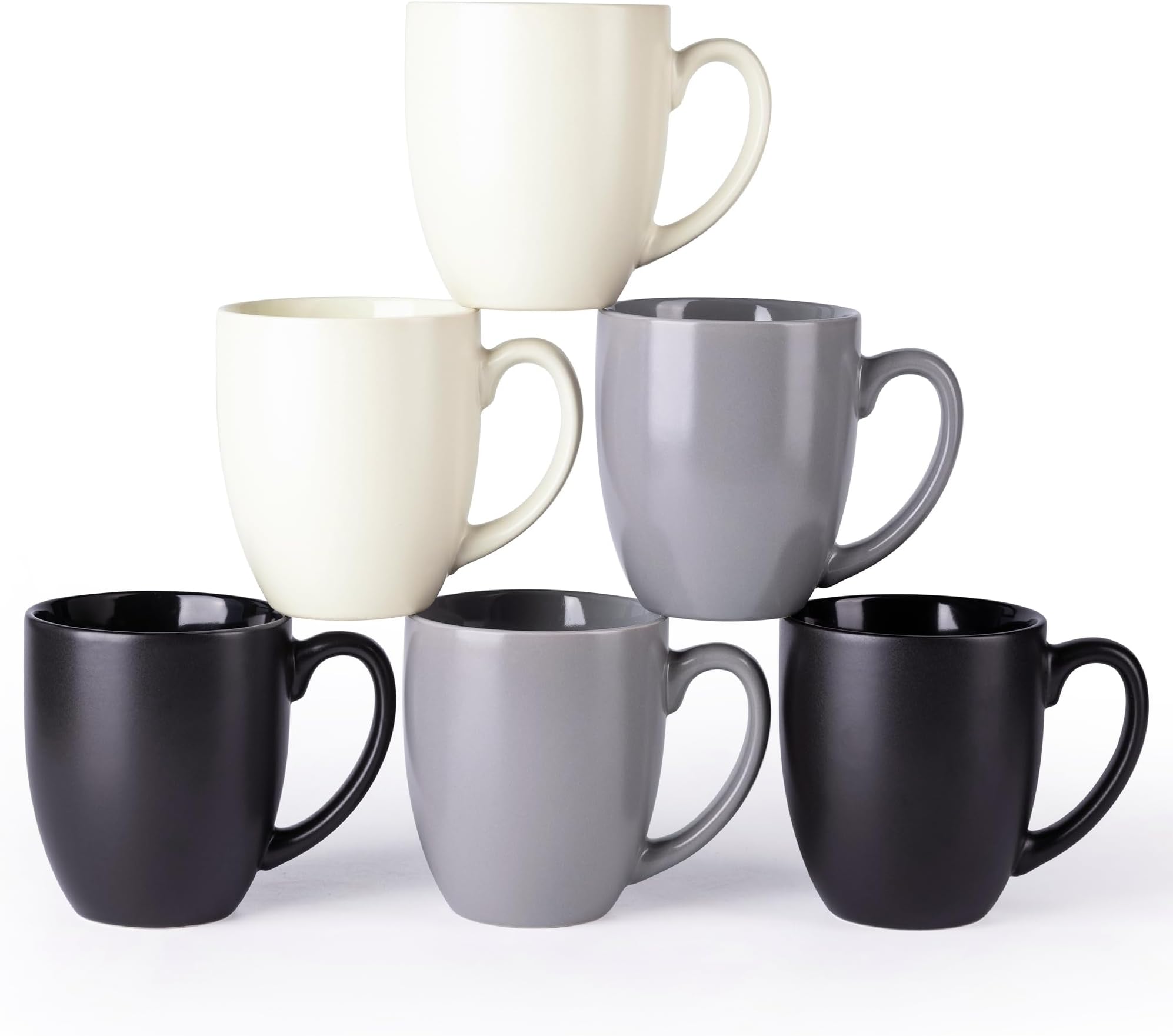 Amazon.com: AmorArc 16oz Coffee Mugs Set of 6, Large Ceramic Coffee ...
