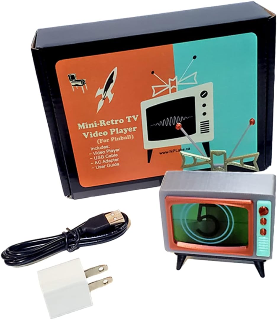 Amazon.com: NP Labs Inc. Mini Retro TV Video Player for Pinball ...