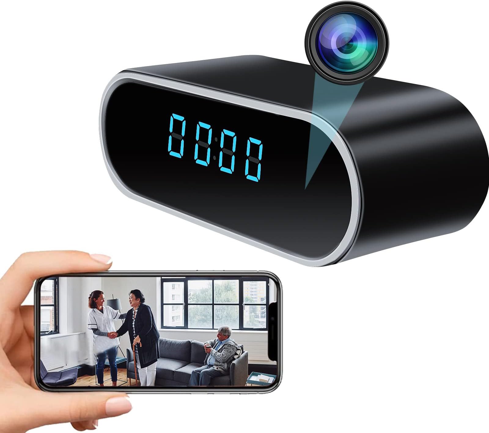 Amazon.com : Cyydsam Clock Camera - Security Camera - Indoor Full HD ...