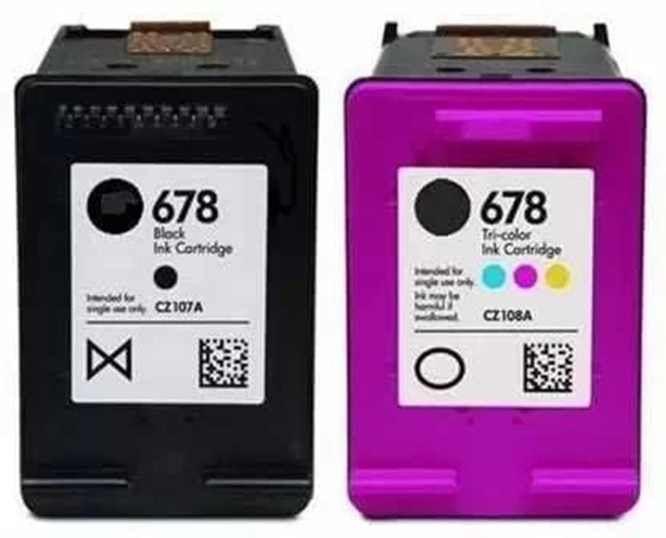 678 Combo Ink Cartridge for USE in HP Deskjet Printer 2515, 1015, 1018 ...