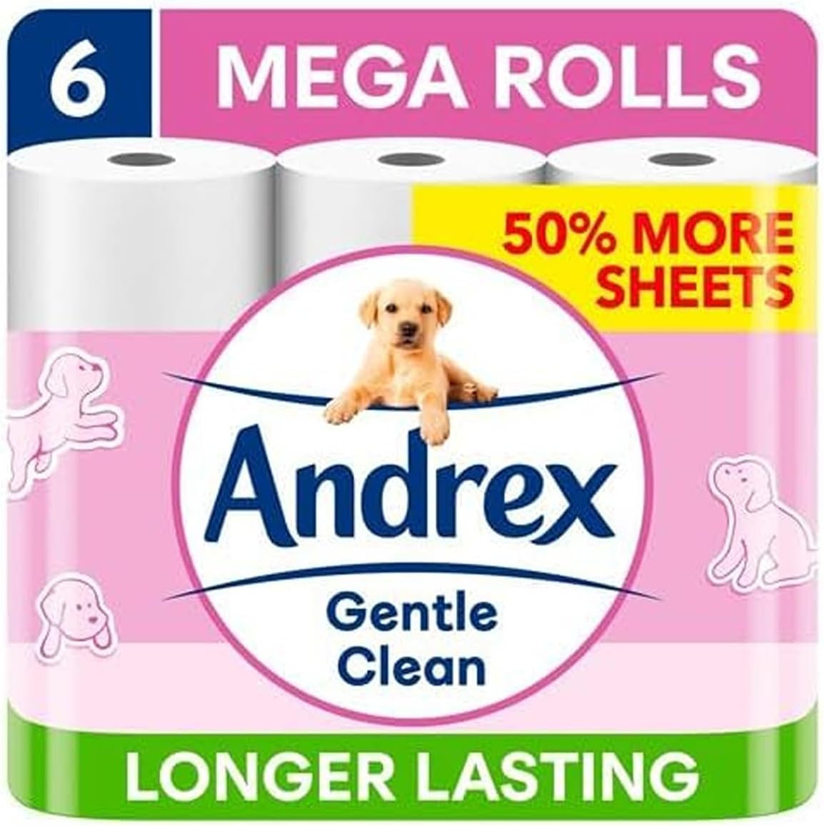 Andrex Mega Gentle Clean Toilet Tissue 6pk : Amazon.co.uk: Grocery