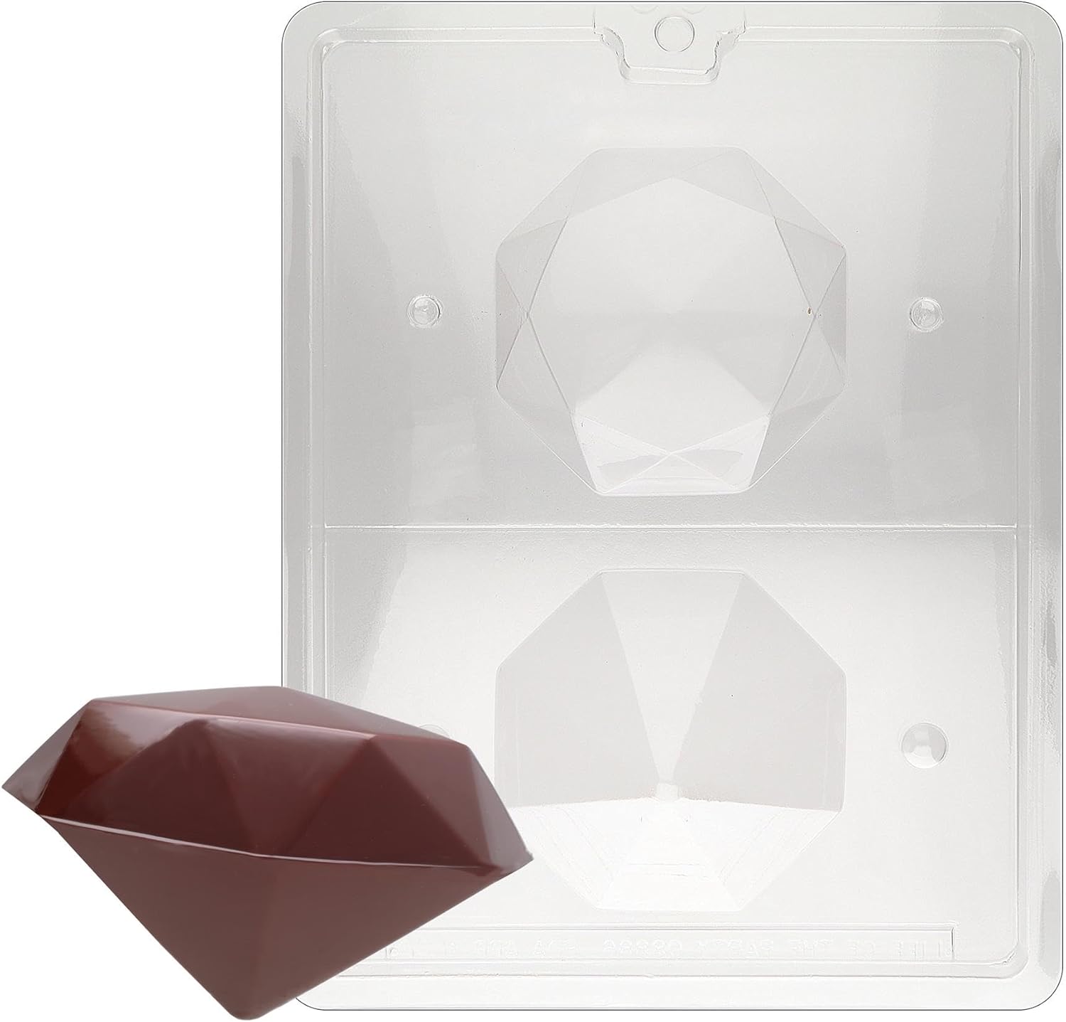 Amazon.com: Cybrtrayd Large 3D Diamond Chocolate Candy Mold with ...