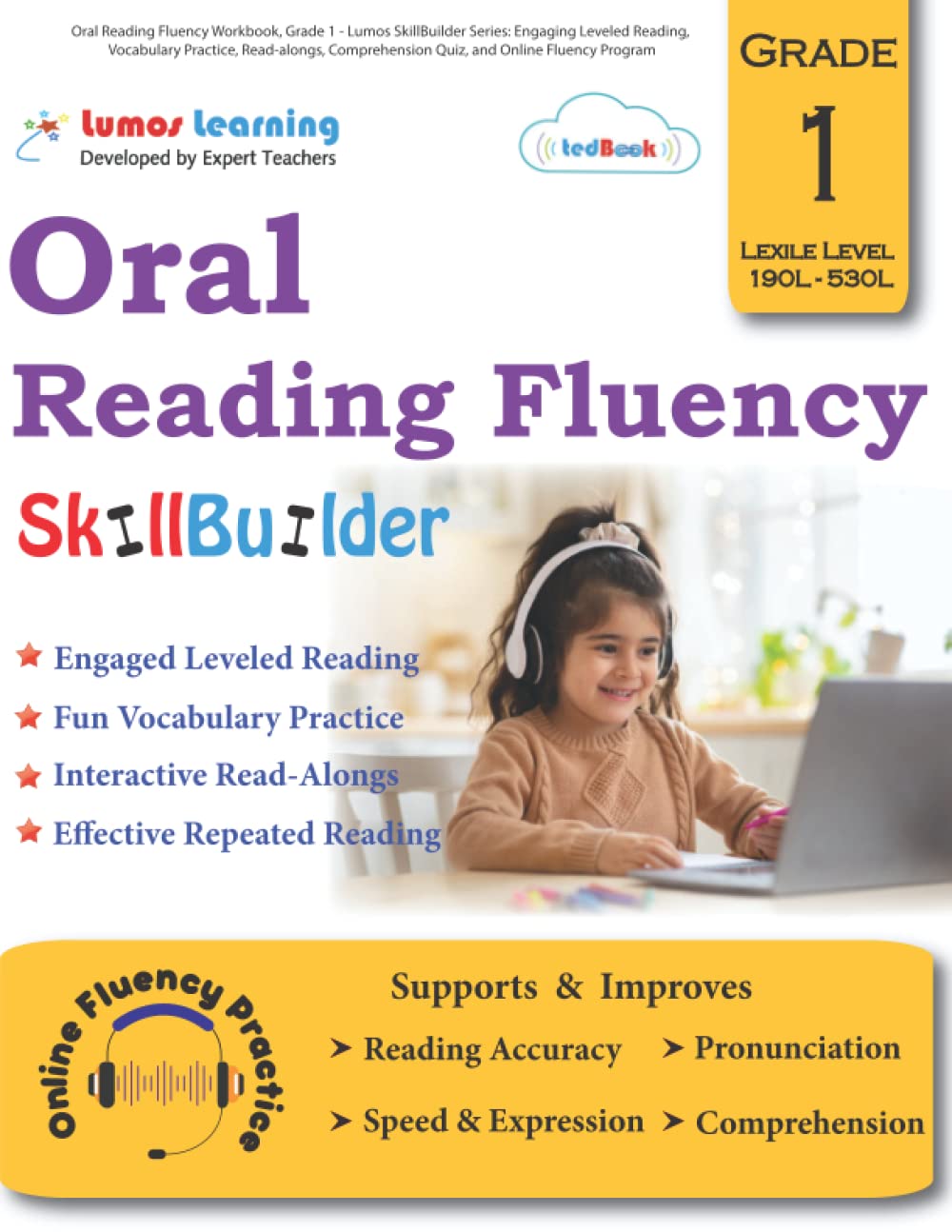 Oral Reading Fluency Workbook Grade 1 Lumos Skillbuilder Series Engaging | Desertcart New Zealand