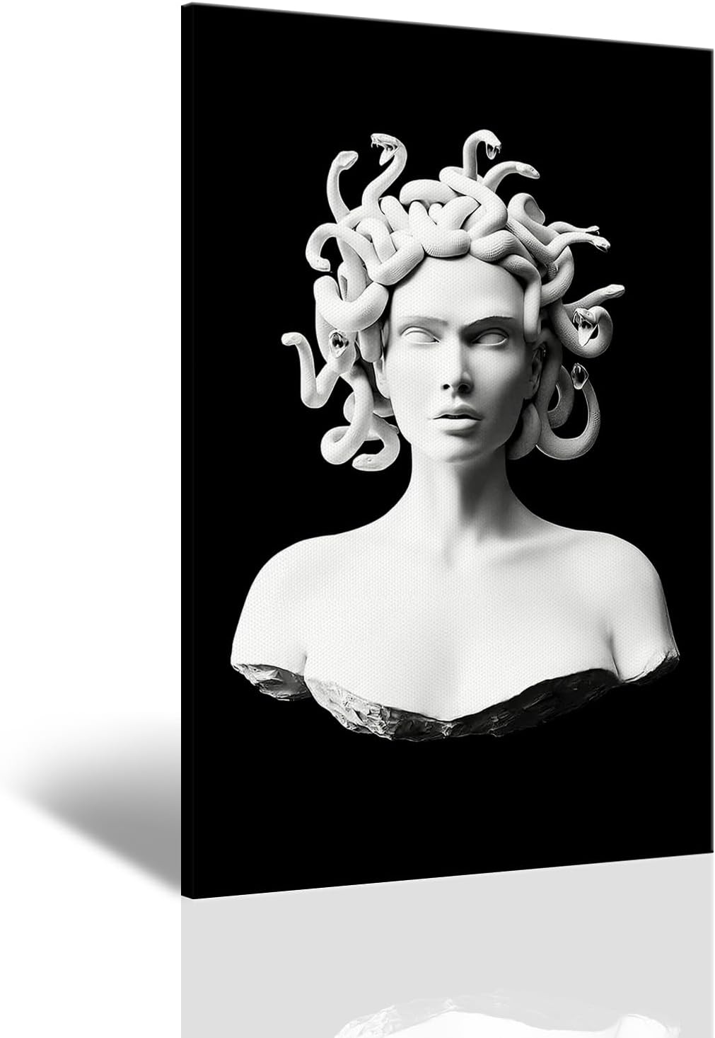 Amazon.com: Vintage Medusa Poster Aesthetic Black and White Medusa Wall ...