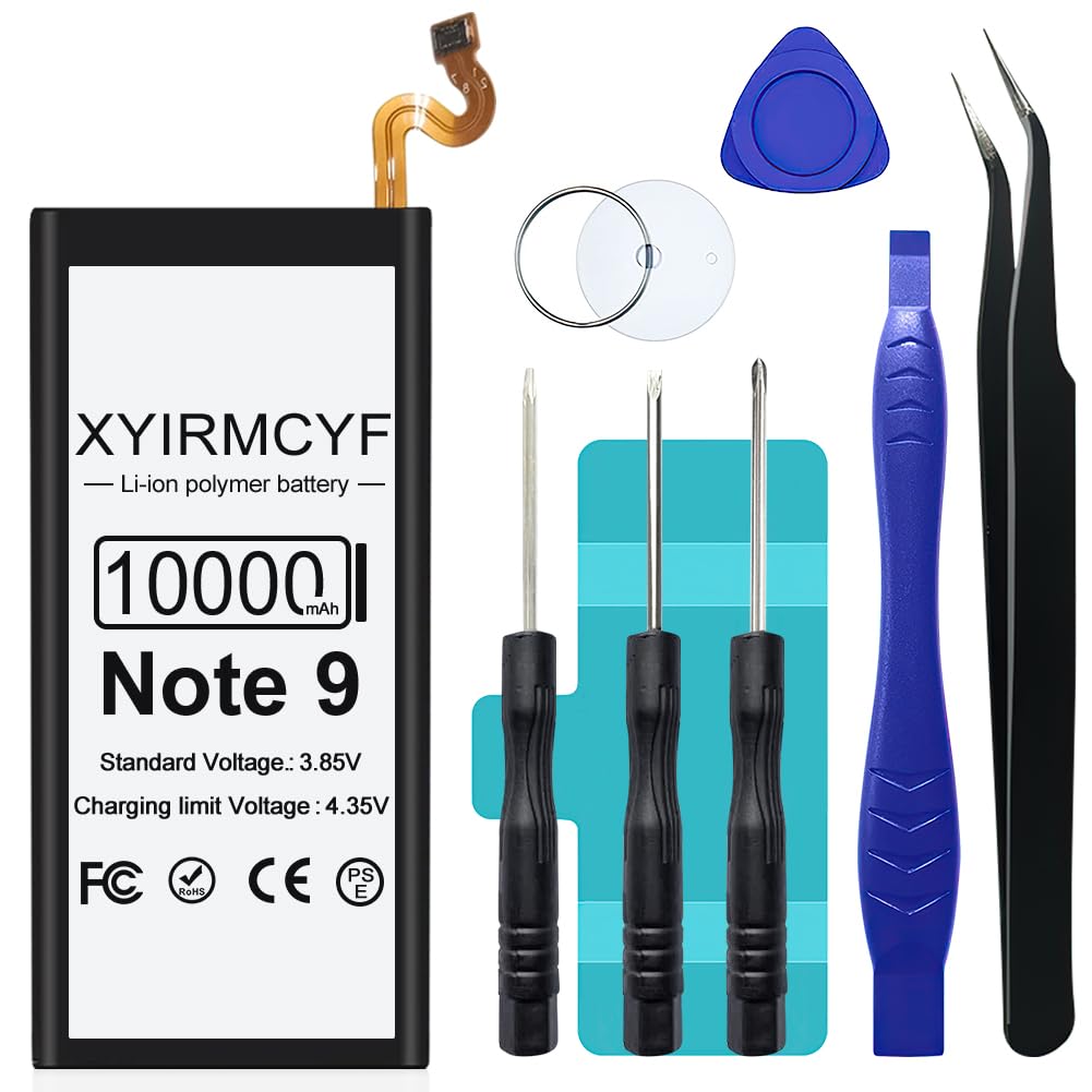 Amazon.com: XYIRMCYF Galaxy Note 9 Battery (2024 New Upgrade), 10000mAh ...