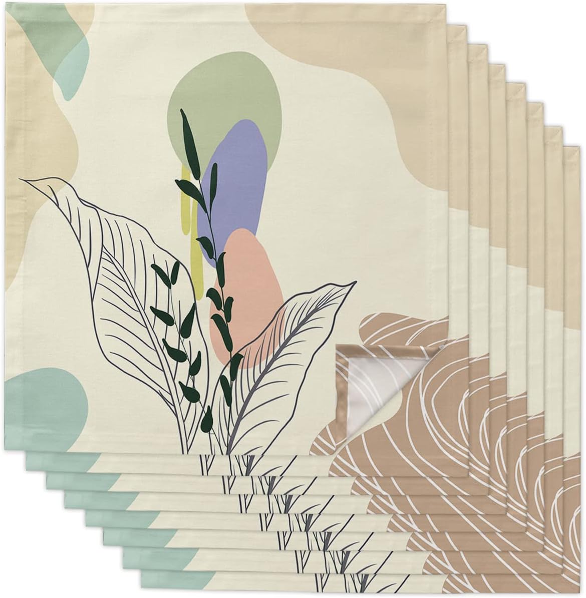 Amazon.com: Kitchen Cloth Napkins,Soft Reusable Dinner Napkin Boho ...