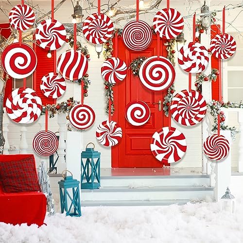Amazon.com: Huwena 24 Pcs Christmas Decorations Outdoor Christmas ...