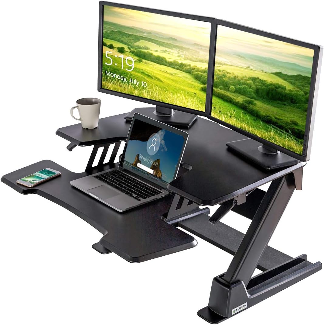 Amazon.com : [Upgrade]Eureka Ergonomic V2 Sit To Stand Desk Converter ...