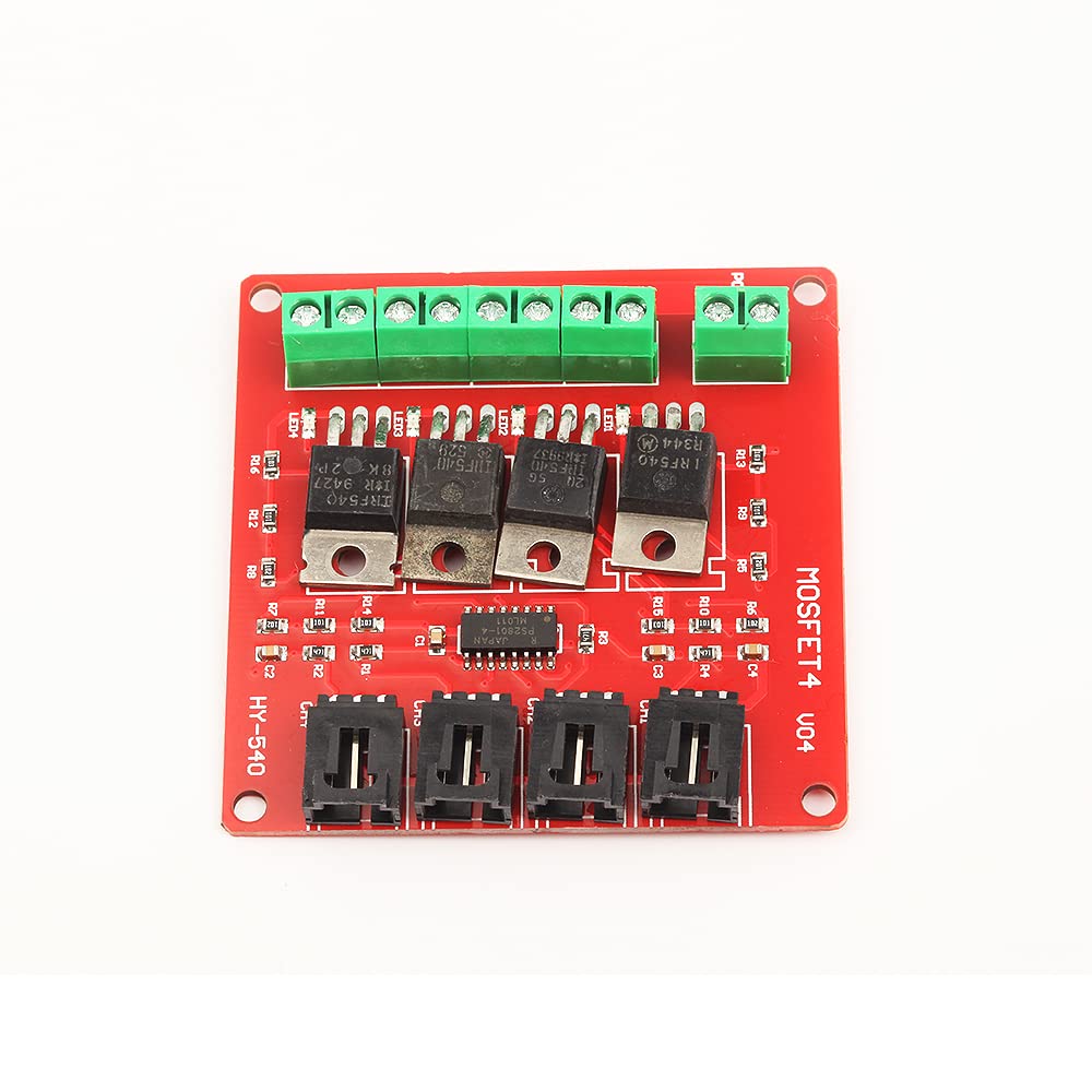 Four Channel 4 Route MOSFET Button IRF540 V4.0+ MOSFET Switch Module ...