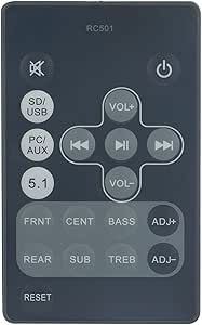 Amazon.com: RC501 Remote Control Replacement - New RC 501 Replaced ...