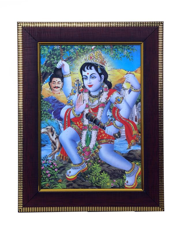 Subhash Pushtak Kaal Bhairav Religious Photo Frame for Wall and Pooja ...