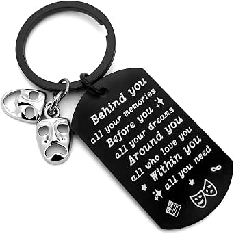 Amazon.com: Musical Theater Keychain Gift for Teen Girls Boys, Drama ...