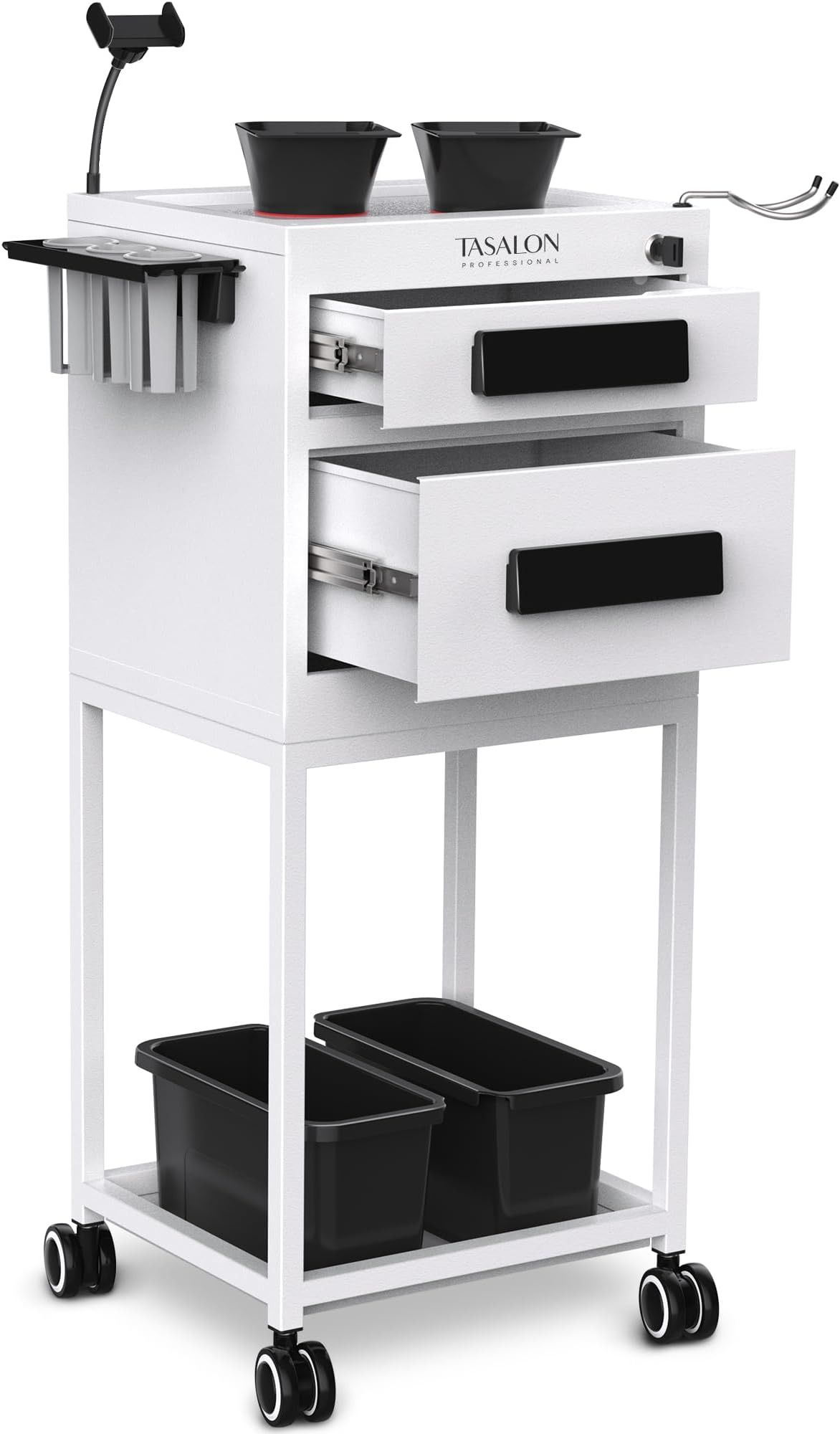 Amazon.com: Beauty Salon Hair Coloring Cart Trolley Cart Rolling ...