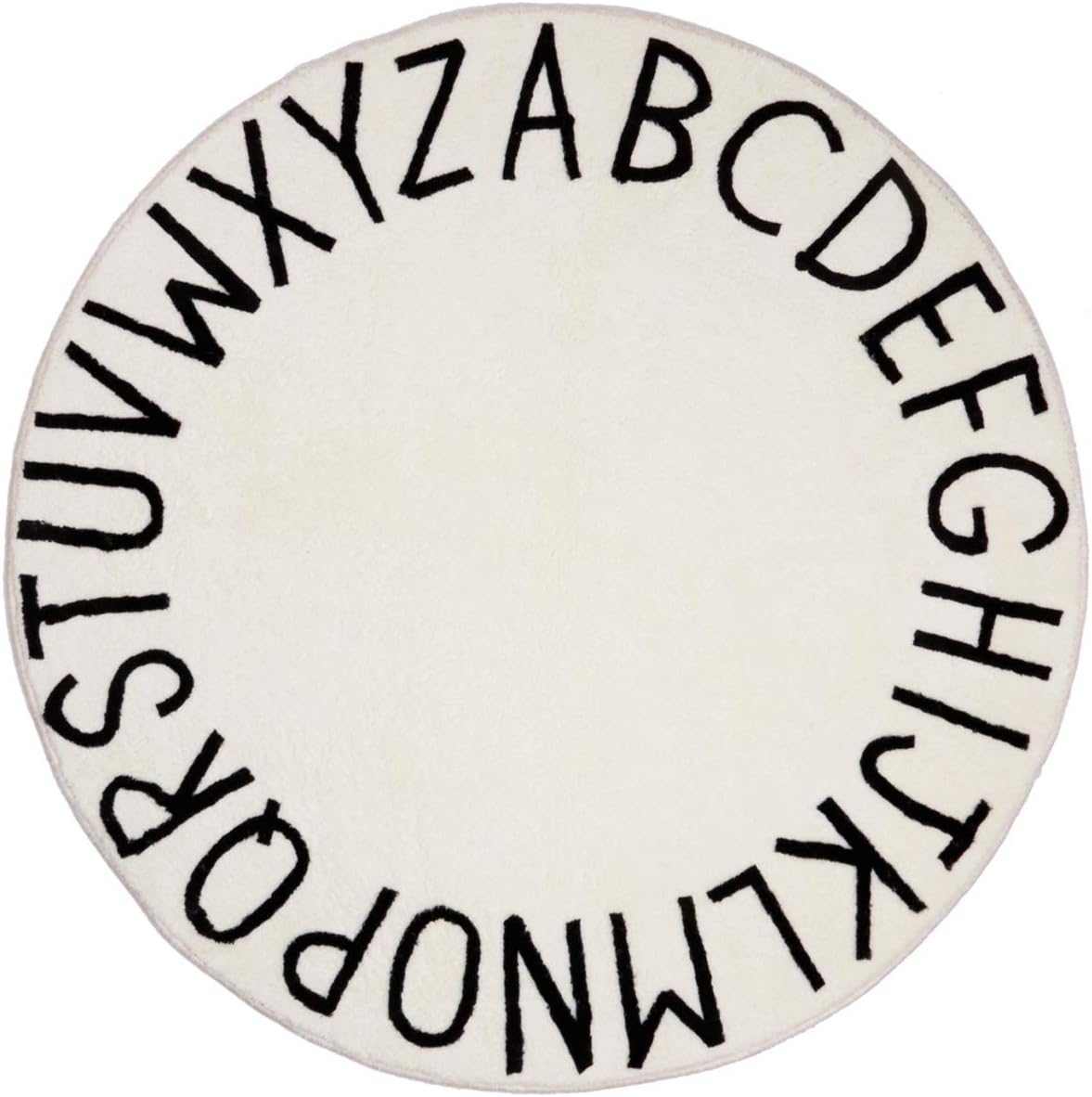 Amazon.com: ABC Alphabet Round Rug for Kids Bedroom Play Mat Soft Plush ...