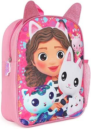 Gabby's Dollhouse Backpack, Kids Backpack, Schoolbag, Rucksack Pink ...