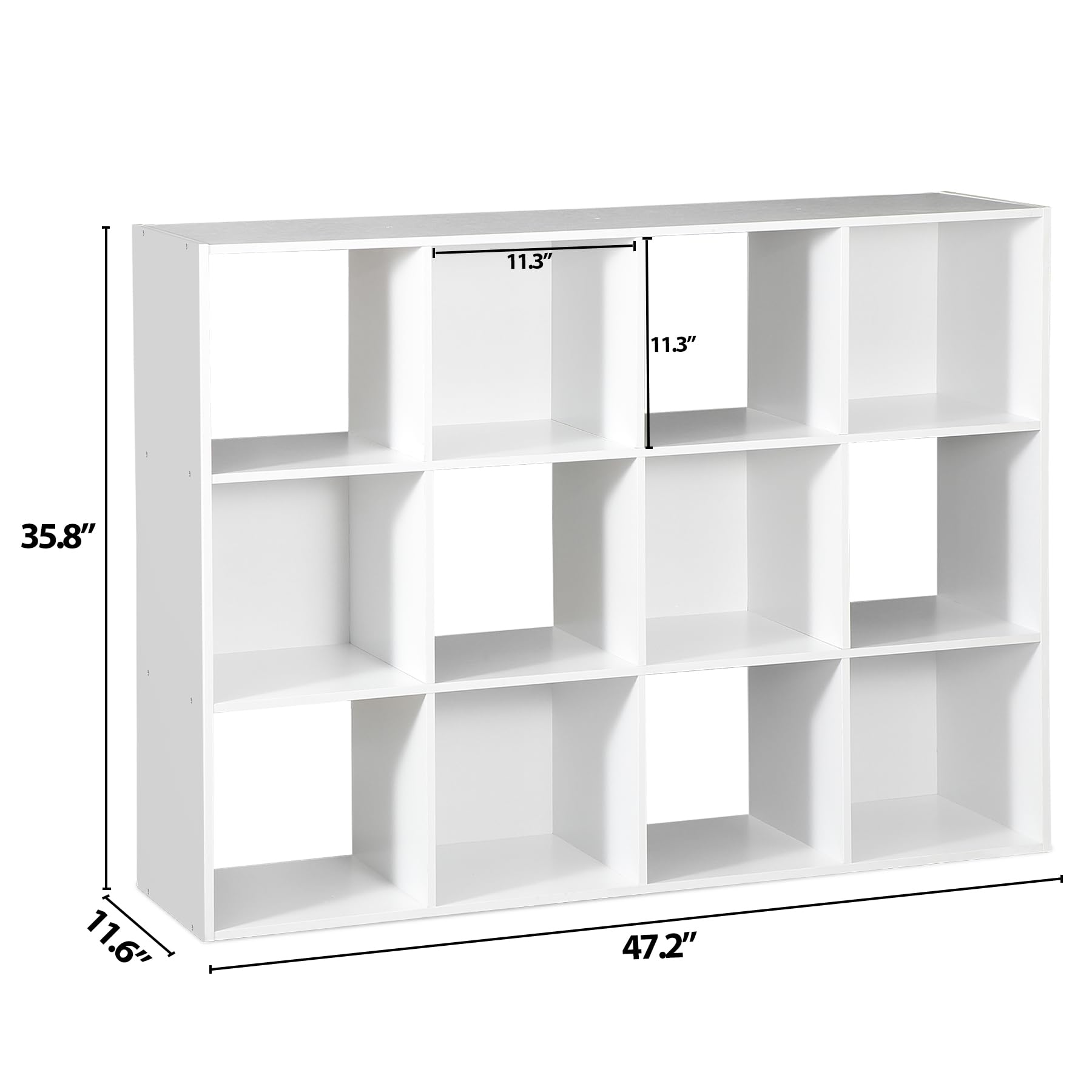 12 Cube Shelf 12 Cube Storage Organizer Open Shelf Bookcase Display