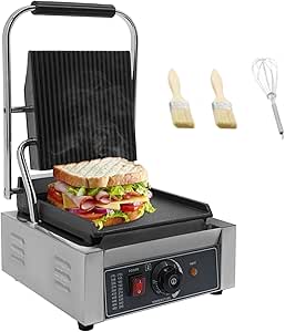 220V 1800W Commercial Panini Press Grill Electric Sandwich Press Grills ...