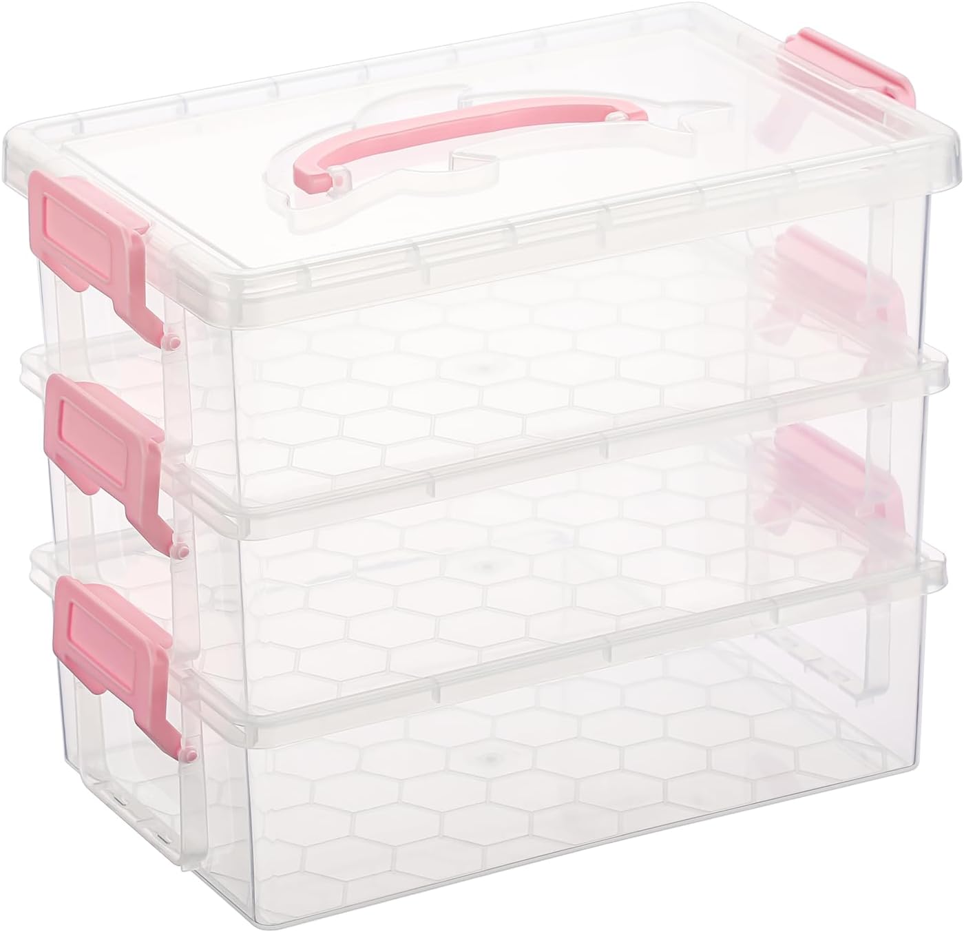 Amazon.com: BTSKY 3 Layers Cute Dolphin Clear Plastic Pencil Box ...