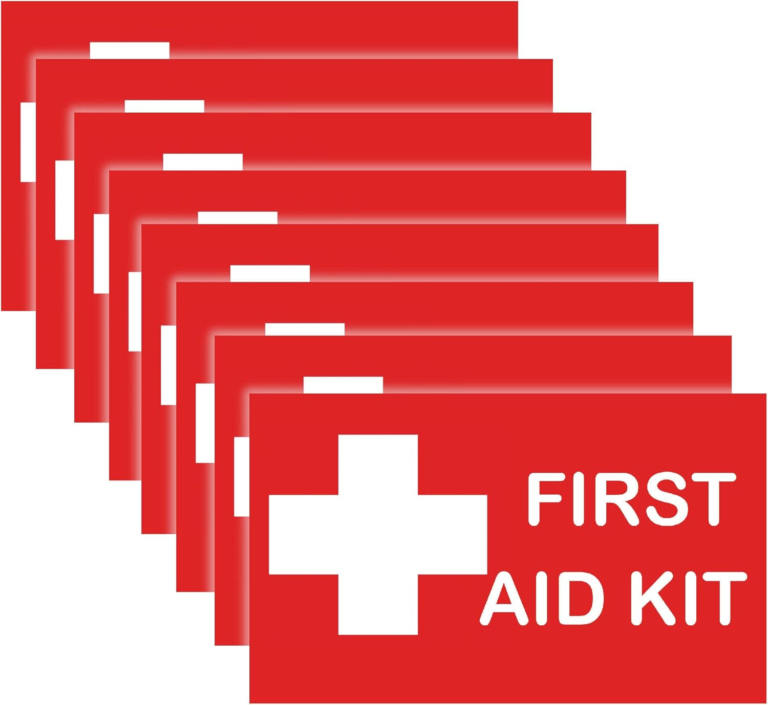 8 PCS First Aid Kit Sign Sticker,Emergency Decal,Safety Signs For ...