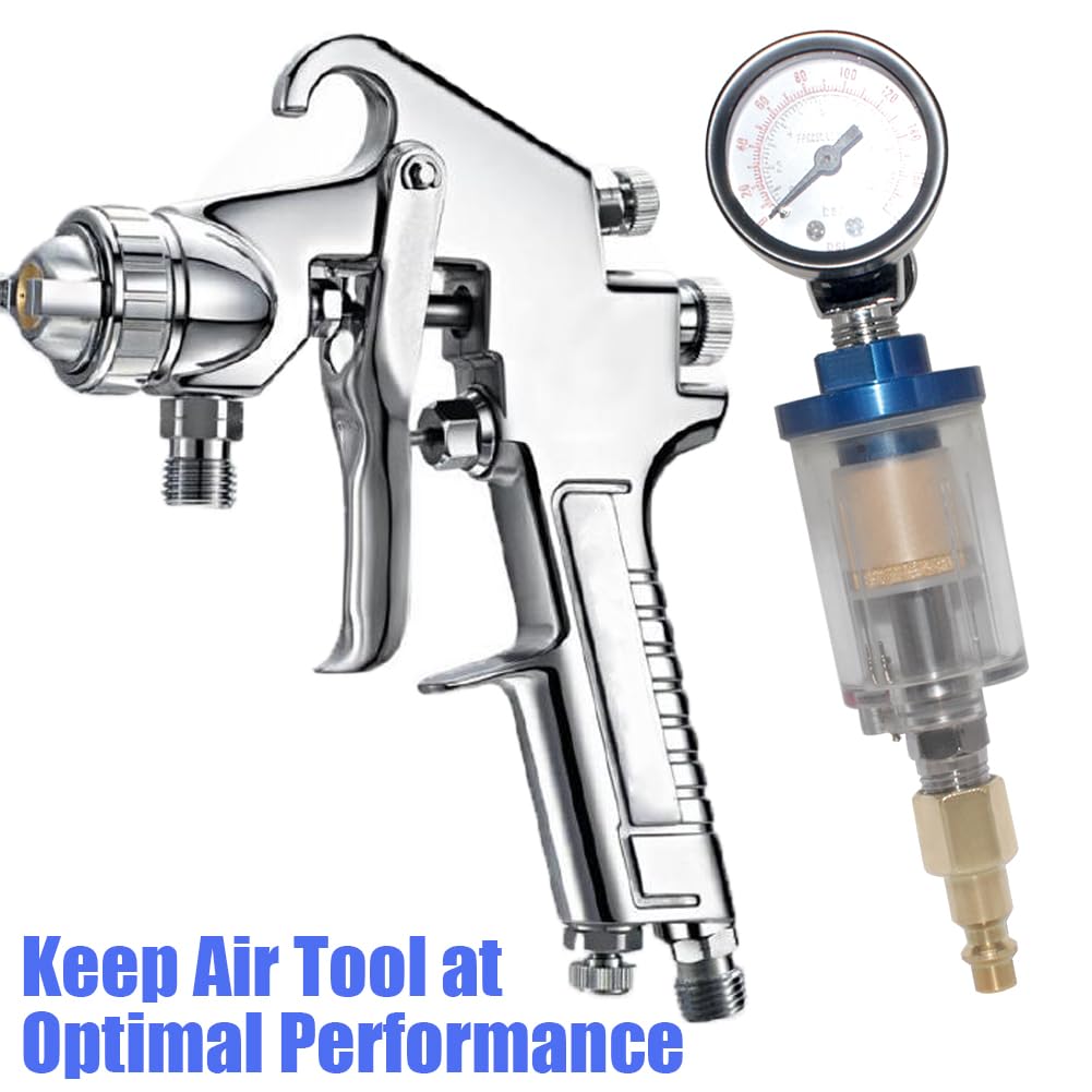 Snapklik.com : Qolekog Spray Gun Regulator Kit Oil Water Separator For ...