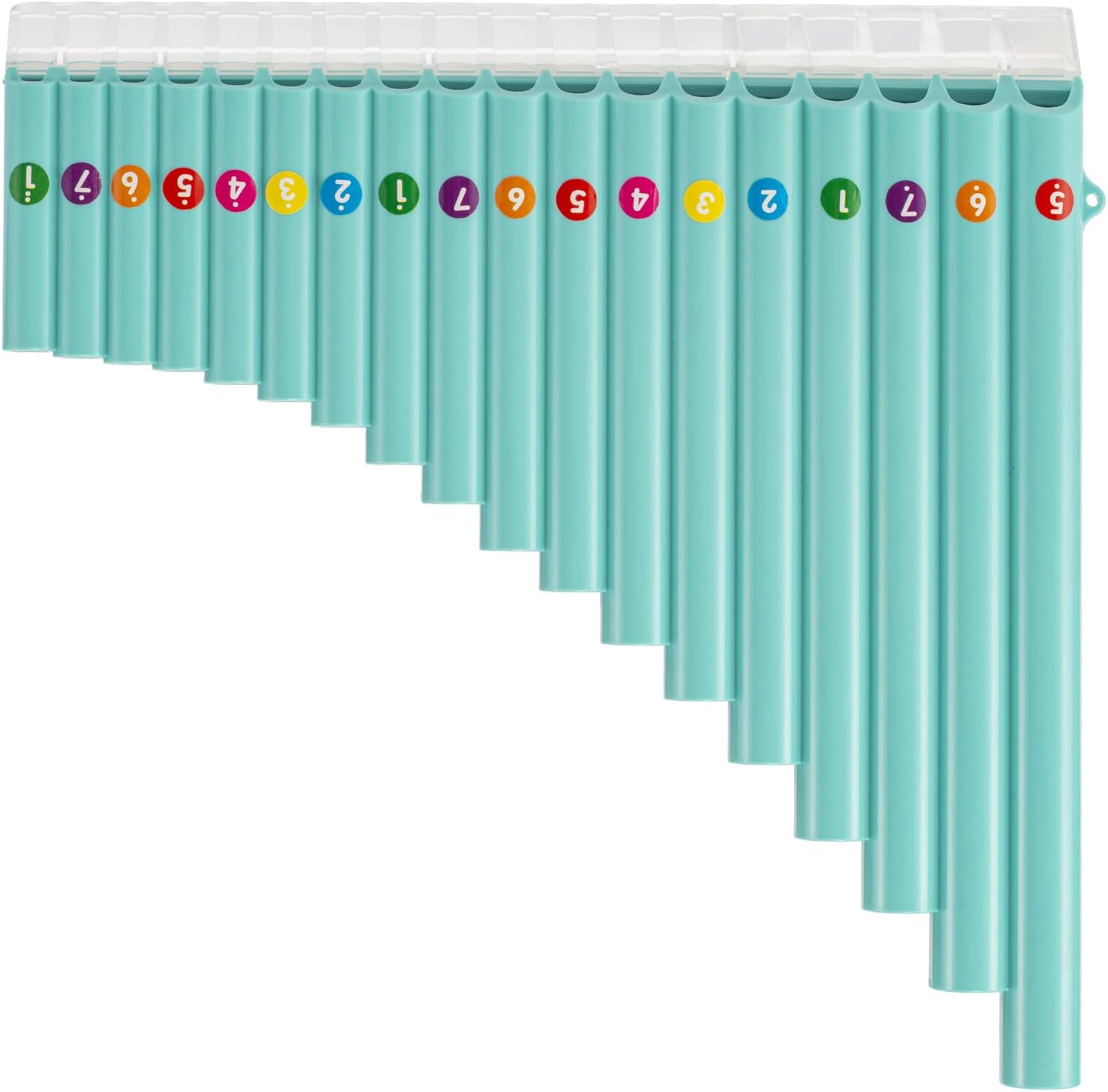 Amazon.com: Wind Melody 18 Pipes Eco-friendly Resin C tone Pan Flute ...