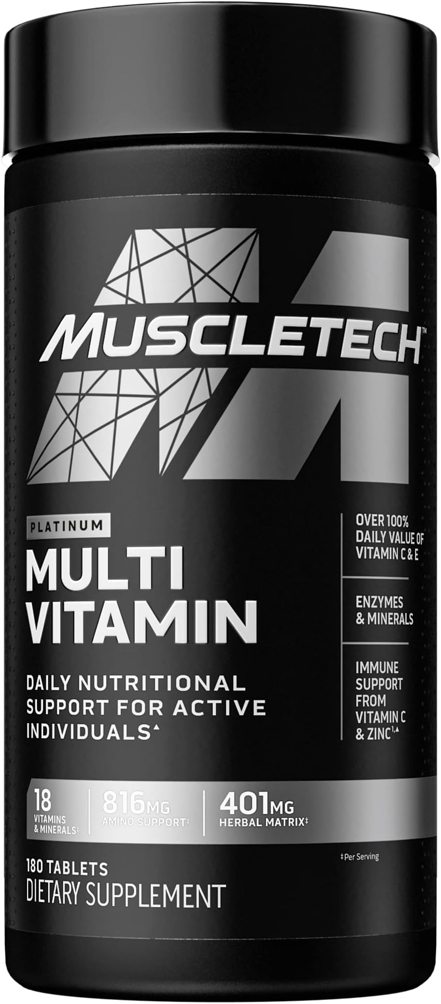 Amazon.com: Muscletech Multivitamin for Men & Women Platinum ...