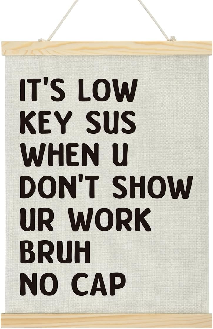 Amazon.com: WINGTECA Funny Classroom Decor High School Art Poster ...