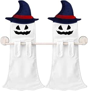 Amazon.com: SmoothNovelty 2 Pcs Halloween Cute Ghost Hand Towels for ...