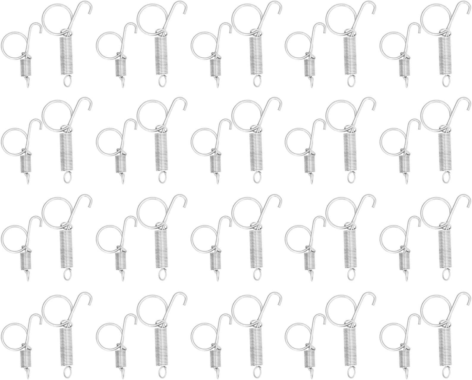 Amazon.com: CHICIRIS Spring Cage Door Hook, 20PCS Cage Door Spring Hook ...