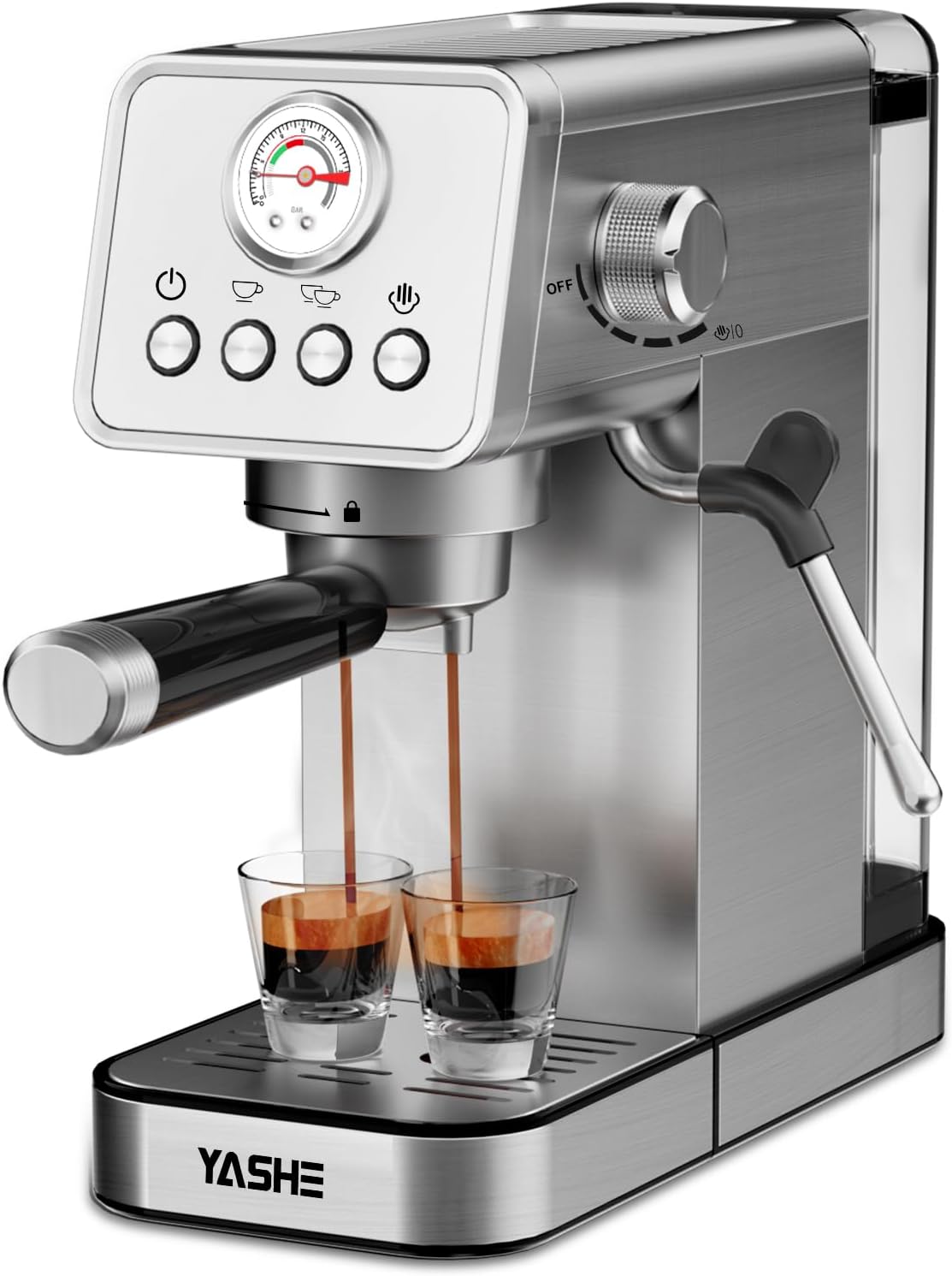 Amazon.com: YASHE Espresso Machines 20 Bar, Upgraded 1350W Espresso ...