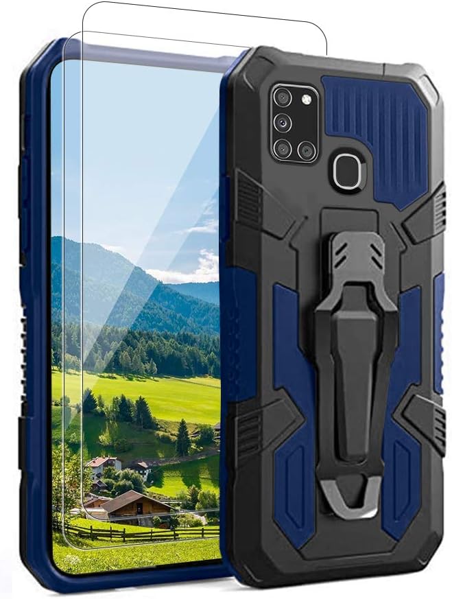 Amazon.com: Compatible with Samsung Galaxy A21S Case,with [2 Pack ...