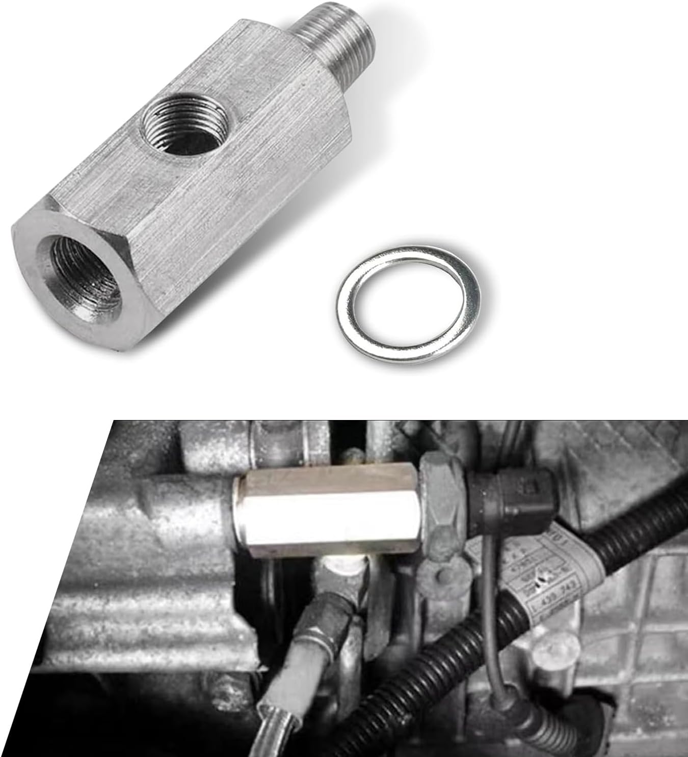 Amazon.com: leediga 1 PC Car Oil Pressure Sensor Connector, 1/8" NPT ...