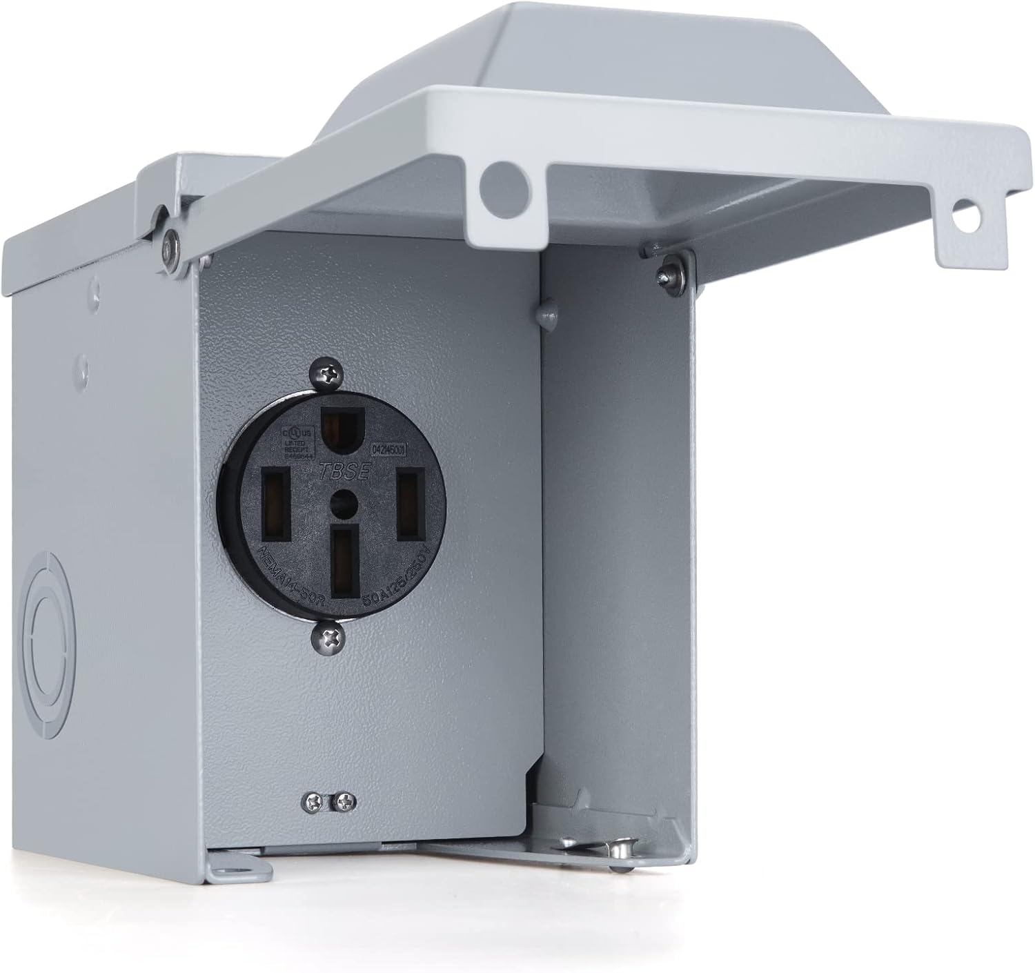 Amazon.com: PAULINN Nema 14-50R - Caja de toma de corriente de 50 amperios, 125 V/250 V, panel ...