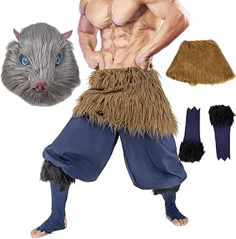 Amazon.com: HUFEKA Inosuke Cosplay Hashibira Inosuke Cosplay Costume ...