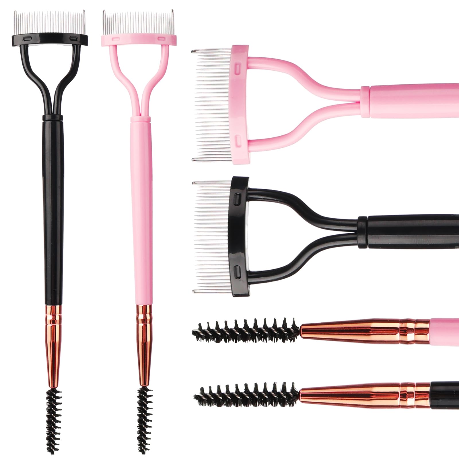 2 PCS Eyelash Separator Comb with Eye Lash Spoolie Brush for Lash ...