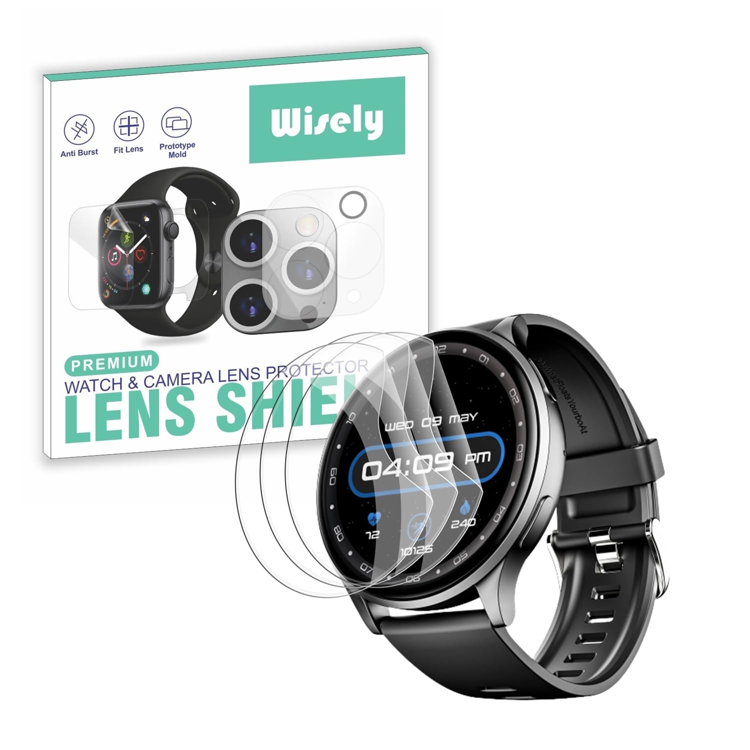 Wisely |3pcs| Screen Guard Protector For Boat Lunar Orb Smartwatch |1. ...