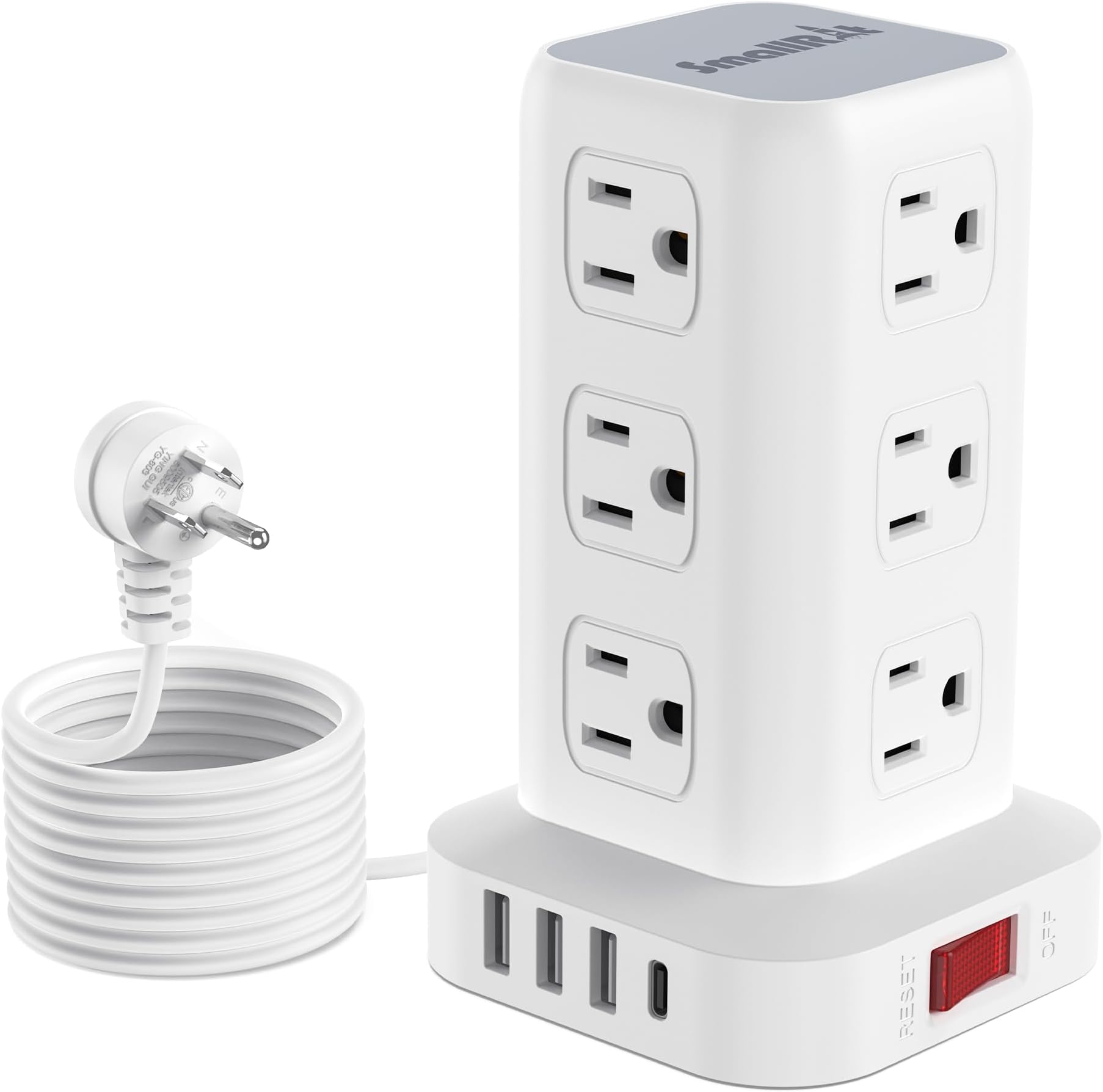 Amazon.com: Surge Protector Power Strip Tower - 12 Widely Outlets with ...