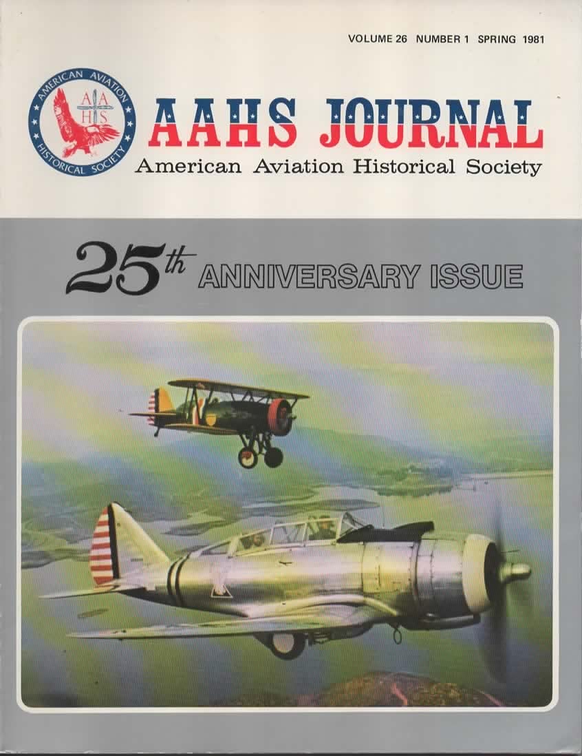 AAHS Journal American Aviation Historical Society 25th Anniversary ...